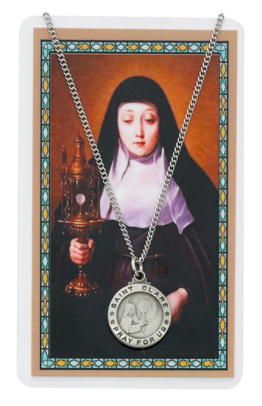 Hail Mary Gifts | Jewelry | St Clare Prayer Card Set | Poshmark